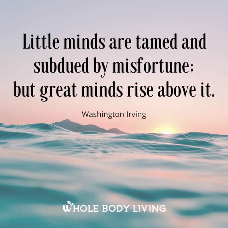 Great Minds Rise Above Misfortune - Whole Body Living and Tara's Keto ...