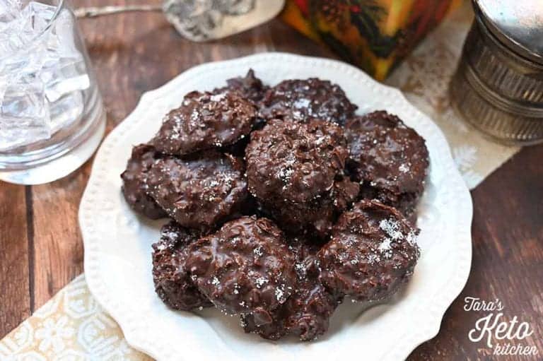 Dark Chocolate Toasted Coconut Clusters - from Tara's Keto Kitchen